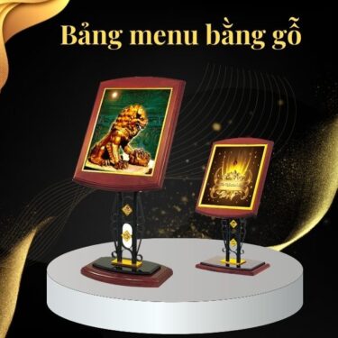Bảng menu bằng gỗ, bảng ghi thực đơn menu giá rẻ