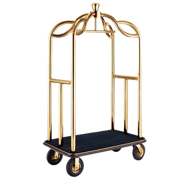 Bán xe trolley đẩy hành lý inox vàng tại Hà Nội, TPHCM - Giá tốt
